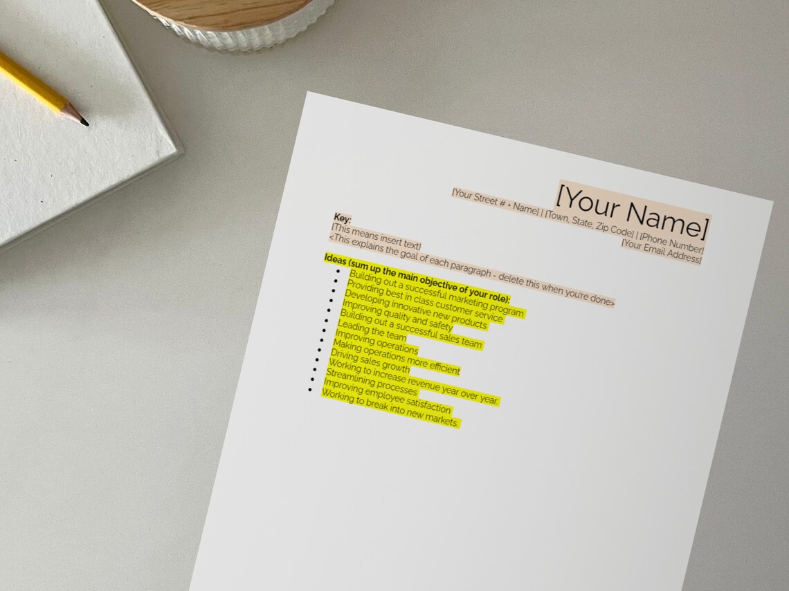 Resignation Letter Template, Employee Separation, Minimalist Template ...