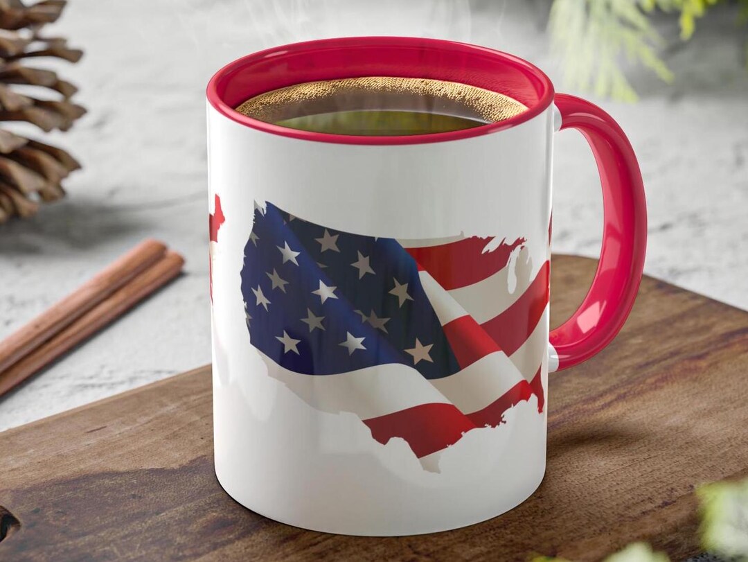 Colorful Mugs, 11oz, American Flag Mug, America, Stars and Stripes - Etsy