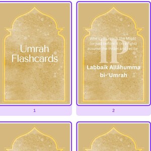 Umrah Flashcards, Prayer Cards, Printable PDF - Etsy