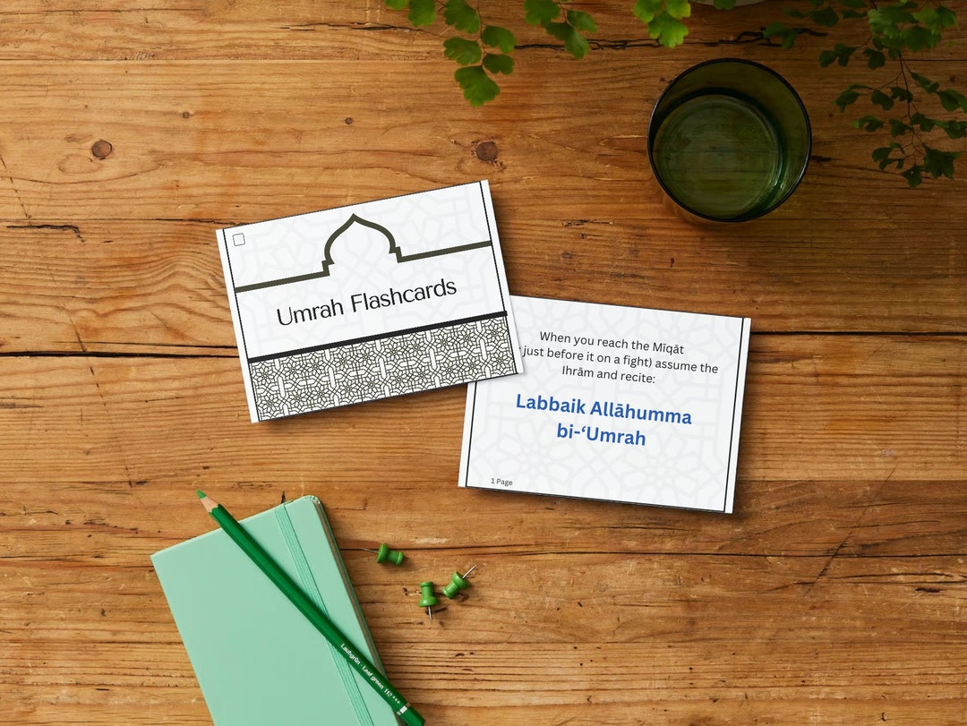 Umrah Flash Cards PDF - Etsy