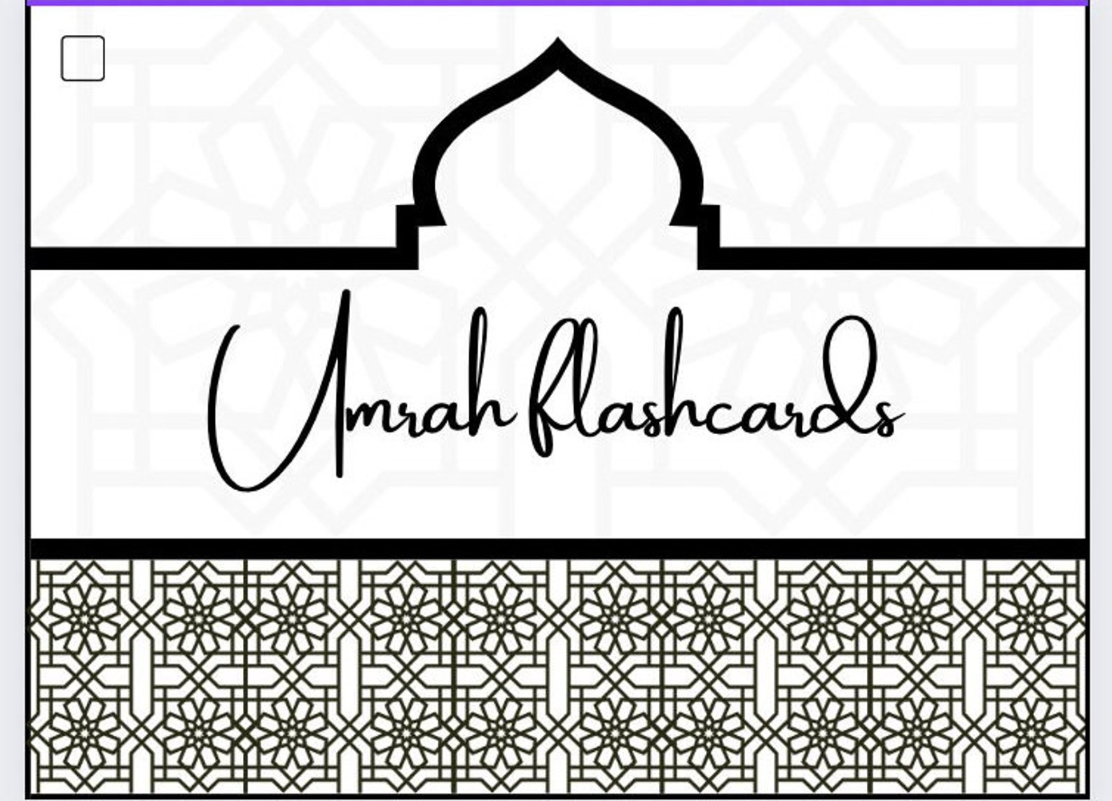 Umrah Flash Cards PDF - Etsy