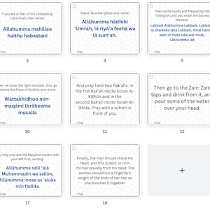 Umrah Flash Cards PDF - Etsy