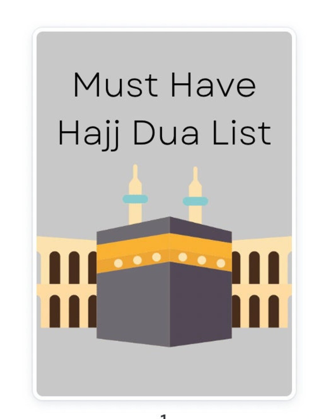 Must Have Hajj Dua List - Etsy