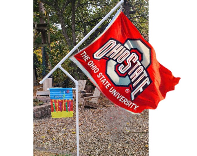 Rotating PVC Flag Pole Lawn or Campground - Etsy