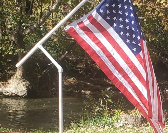 Rotating PVC Flag Pole Lawn or Campground - Etsy