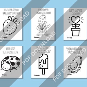 Printable Coloring Valentines Cards With 30 Fun Designs - Printable ...