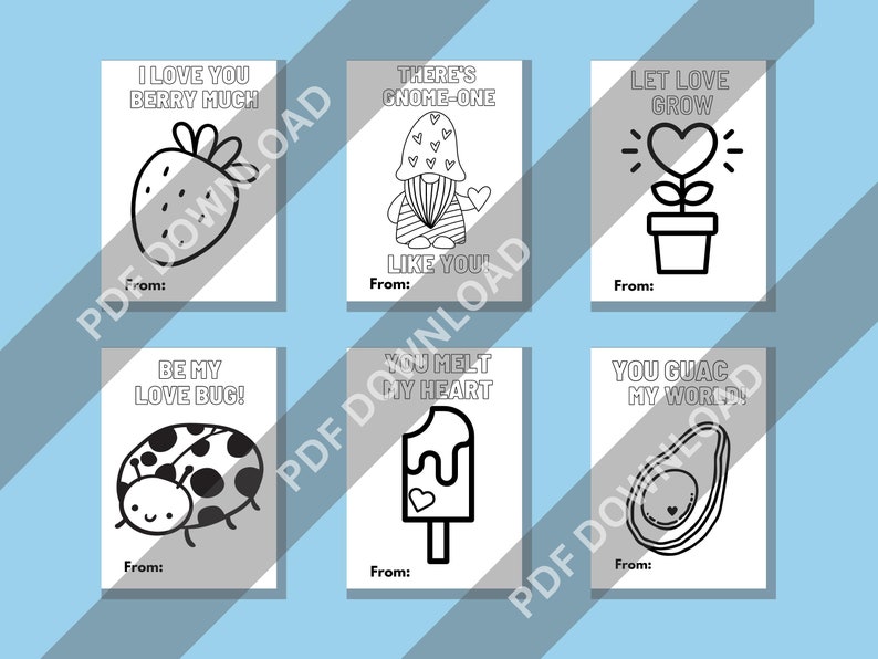 Printable Coloring Valentines Cards With 30 Fun Designs - Printable ...