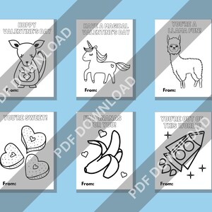 Printable Coloring Valentines Cards With 30 Fun Designs - Printable ...