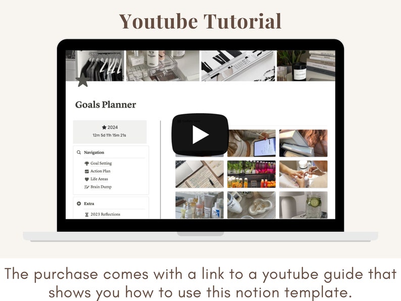 2024 Goal Planner Notion Template, Goal Progress Tracker, Daily Habit ...