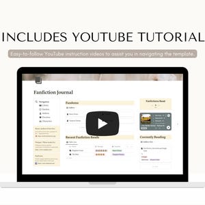 Notion Fanfiction Journal Template, Digital Reading Log, Writing ...