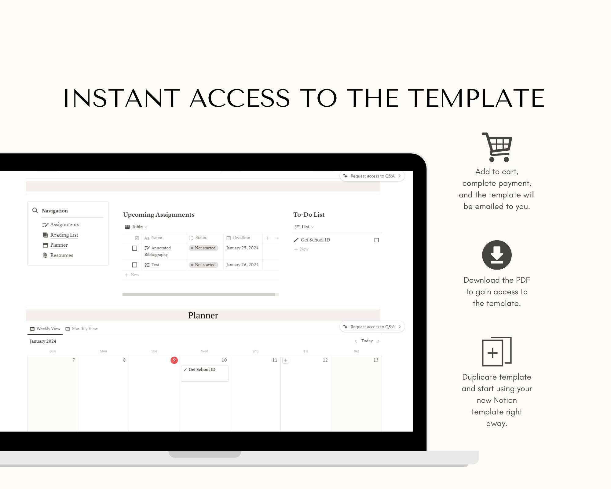 Notion Academic Planner: All-in-one Student & University Template for ...