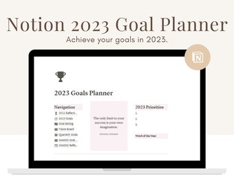 Notion Goal Setting Template - Etsy