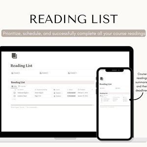 Notion Academic Planner Template, Digital Student Organizer for Classes ...