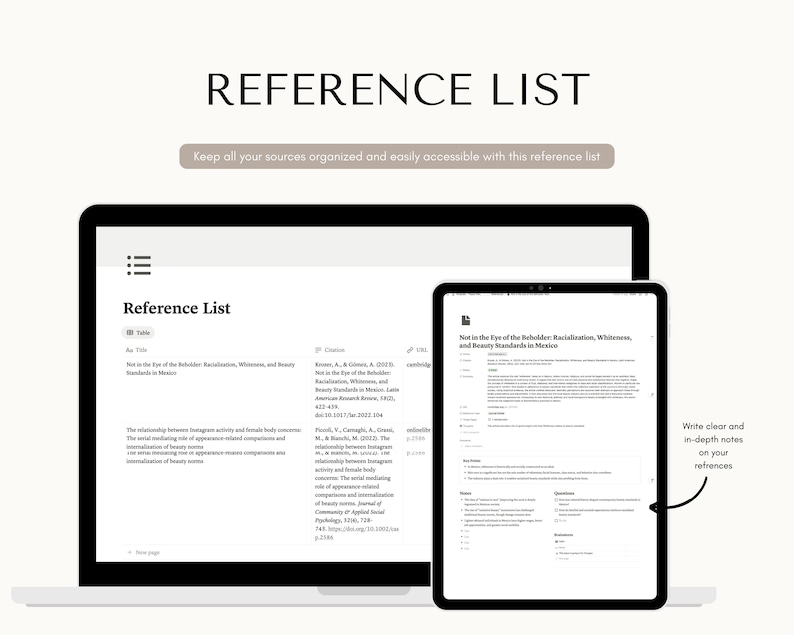 Notion Thesis Planner, Dissertation Planner, Research Organizer ...