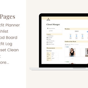 Closet Manager Notion Template, Notion Template Wardrobe Manager ...