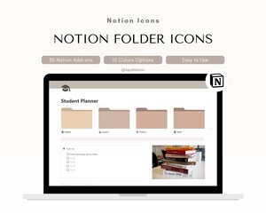 Notion Icons for Notion Templates Hand-drawn Beige Notion Icons From ...