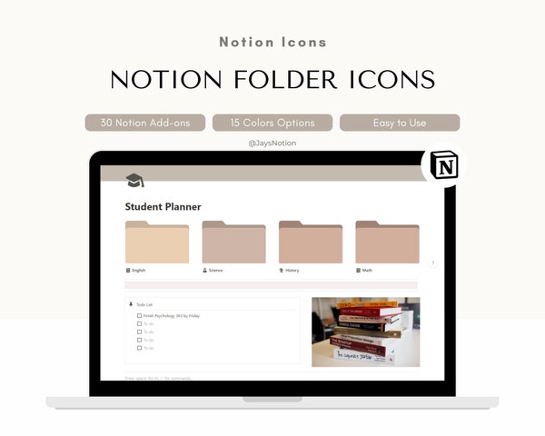 Notion Icons for Notion Templates Hand-drawn Beige Notion Icons From ...