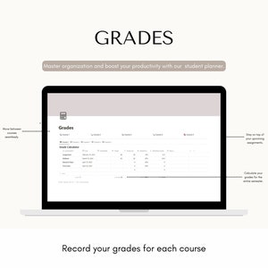 Notion Simple Student Planner Template: Academic and Study Tracker ...
