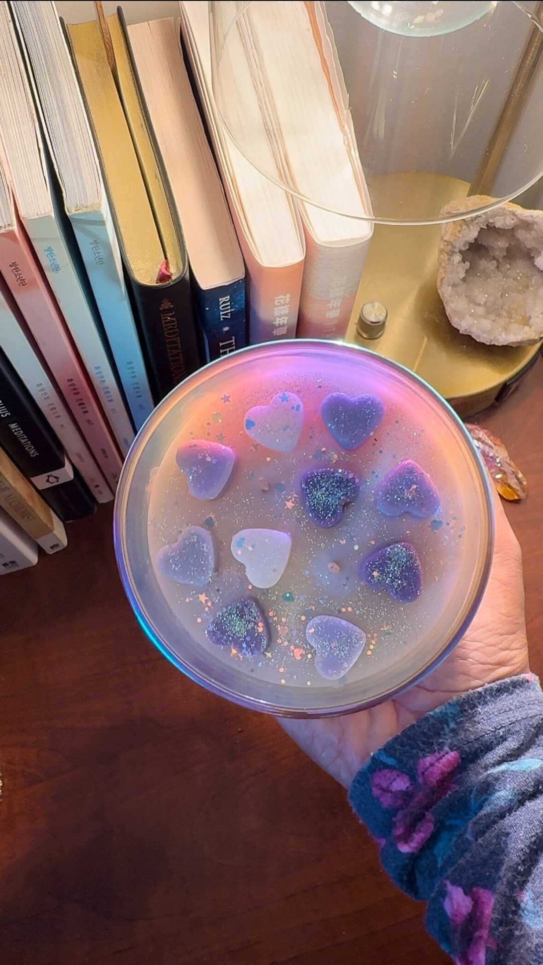 BTS ARMY Candle Cute Purple Hearts Borahae Apobangpo Candle Luxury Non ...