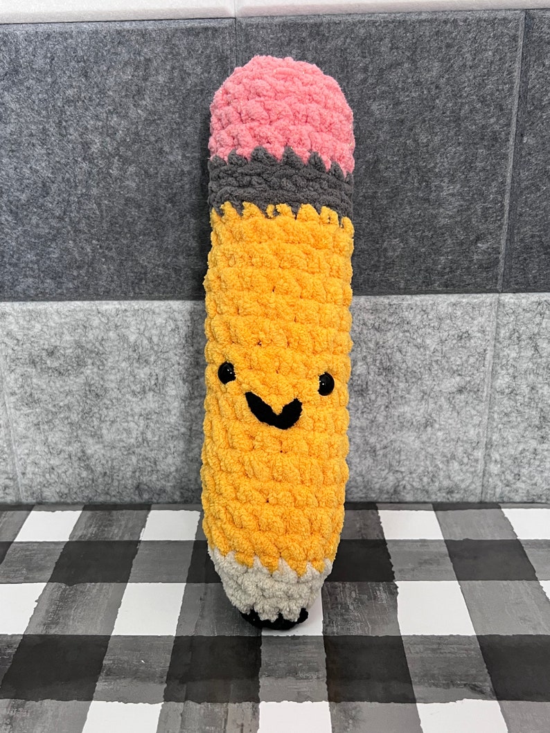 Large Crochet Amigurumi Pencil Plushie - Etsy