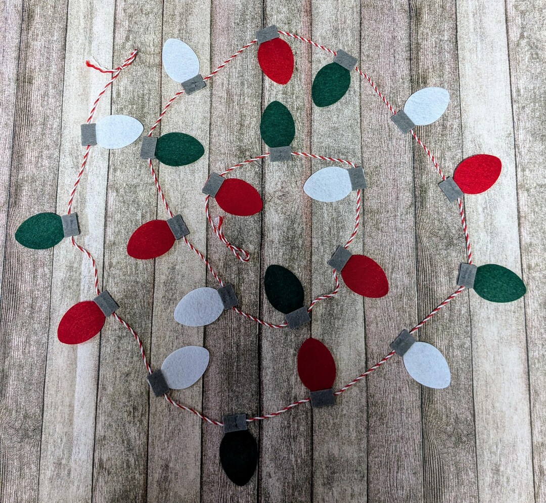 Vintage Christmas Lightbulb Garland - Etsy
