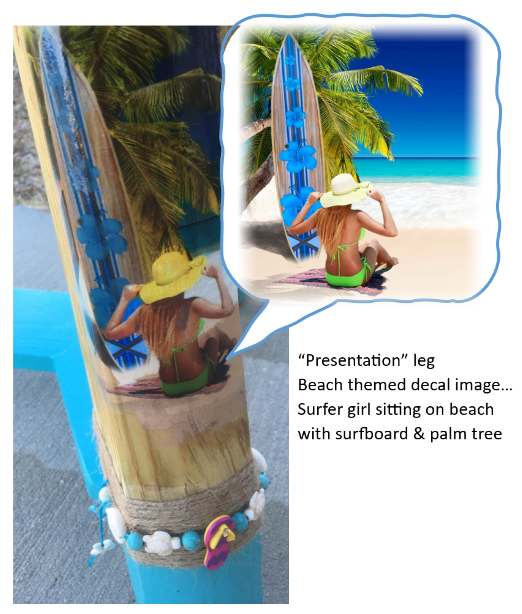 Beach Bar Stool Inspired by Tropical, Beach & Tiki Bar Stool Stylings ...