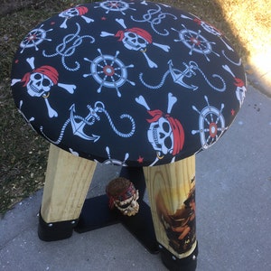Pirate Themed Bar Stool - Etsy
