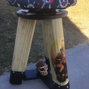 Pirate Themed Bar Stool - Etsy
