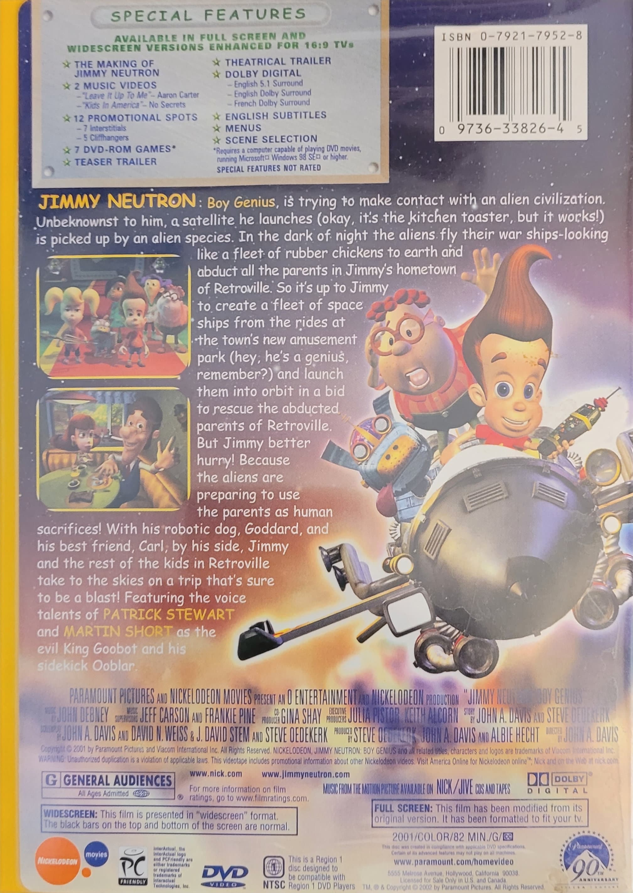 Nickelodeon Jimmy Neutron Dvd