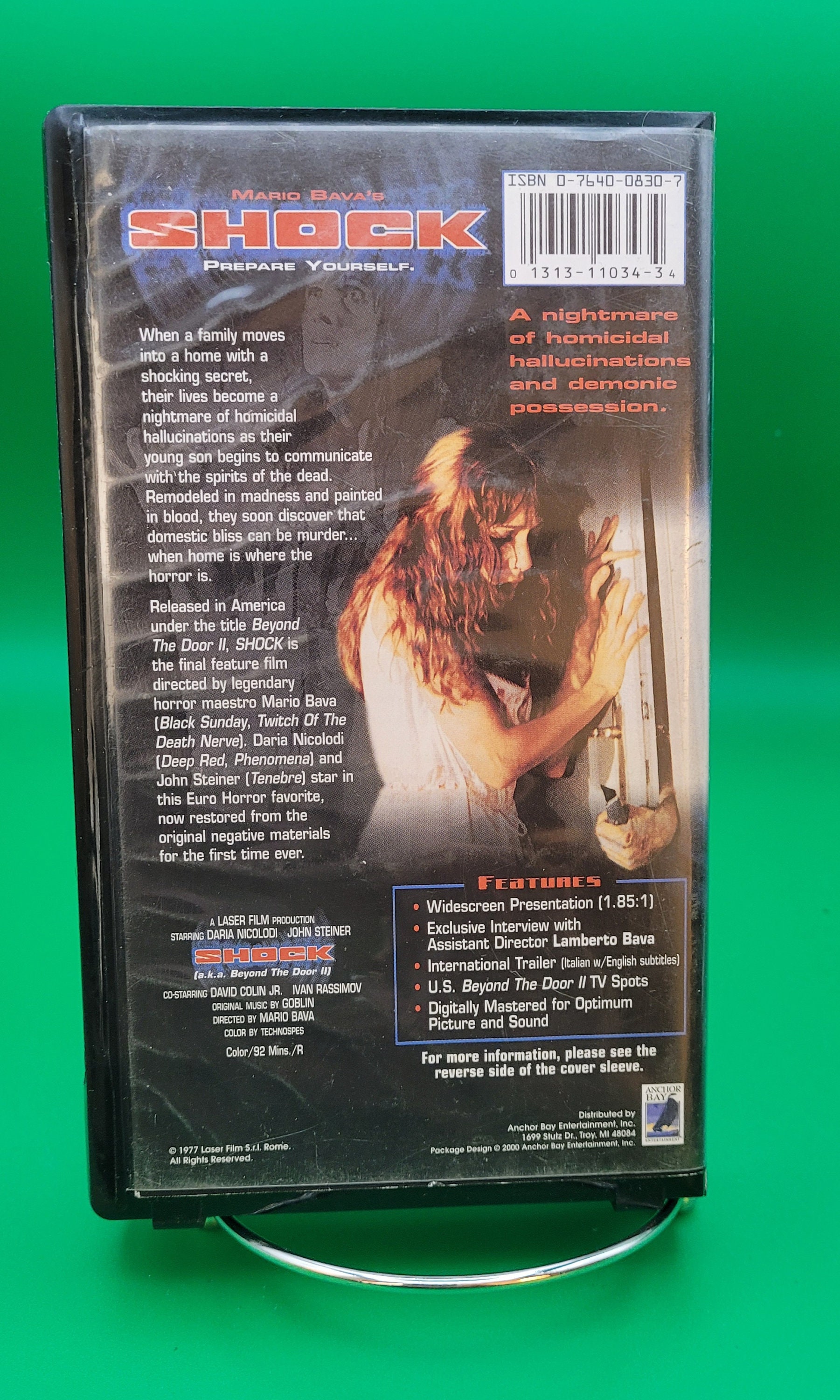 Shock VHS, 2000, Widescreen Clamshell Italian Horror. Mario Bava ...