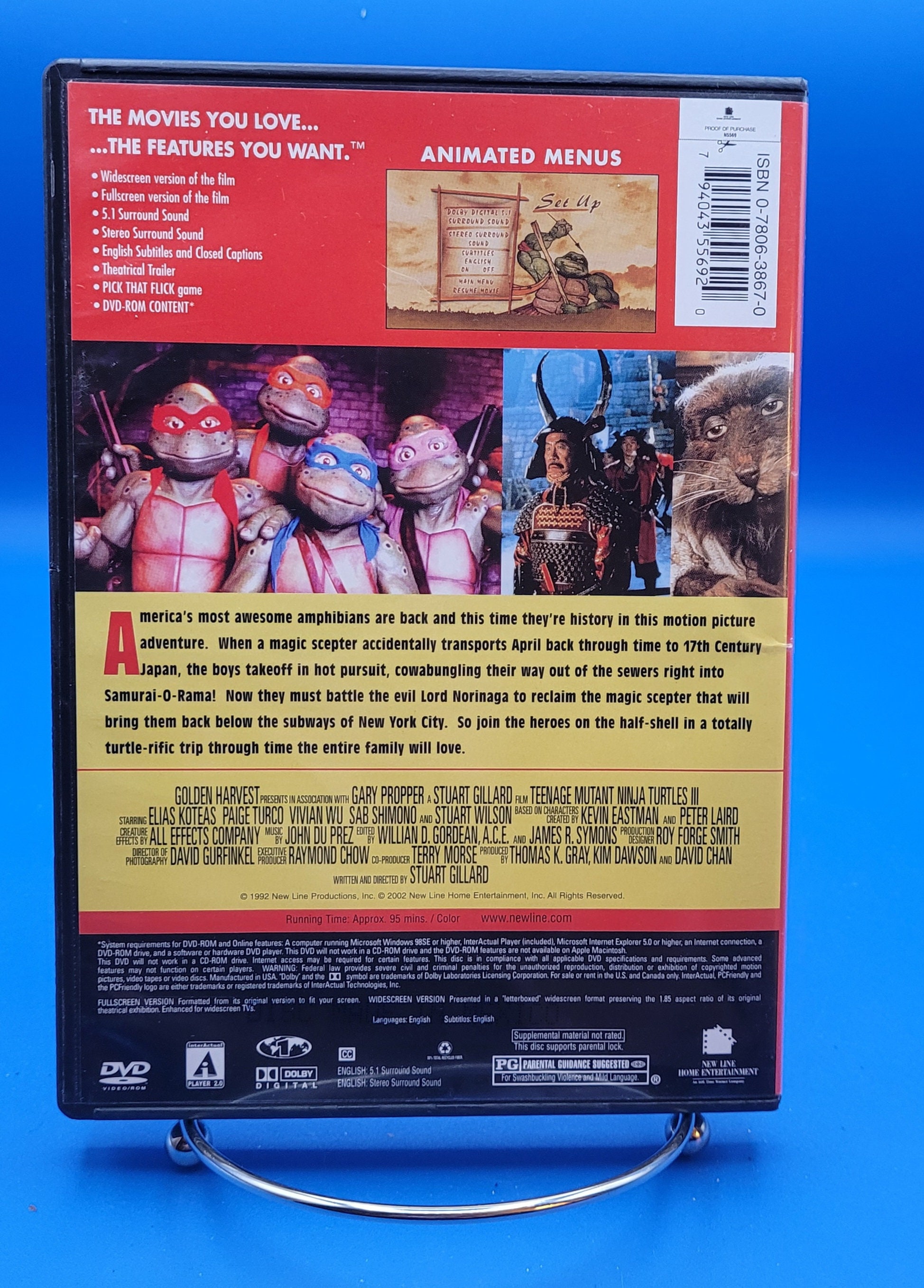 Teenage Mutant Ninja Turtles III DVD - Etsy
