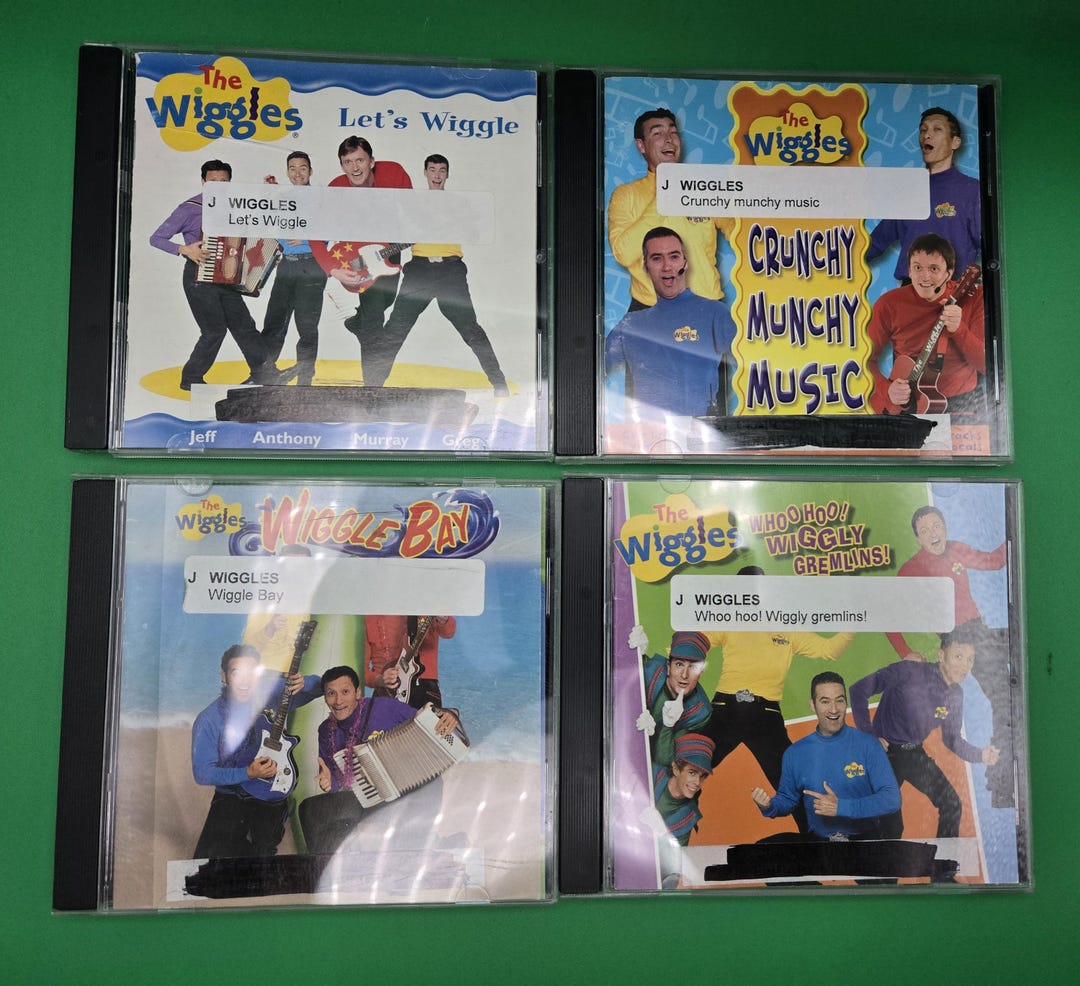 A Lot of 10 Different Wiggles Cds old Library Copies - Etsy