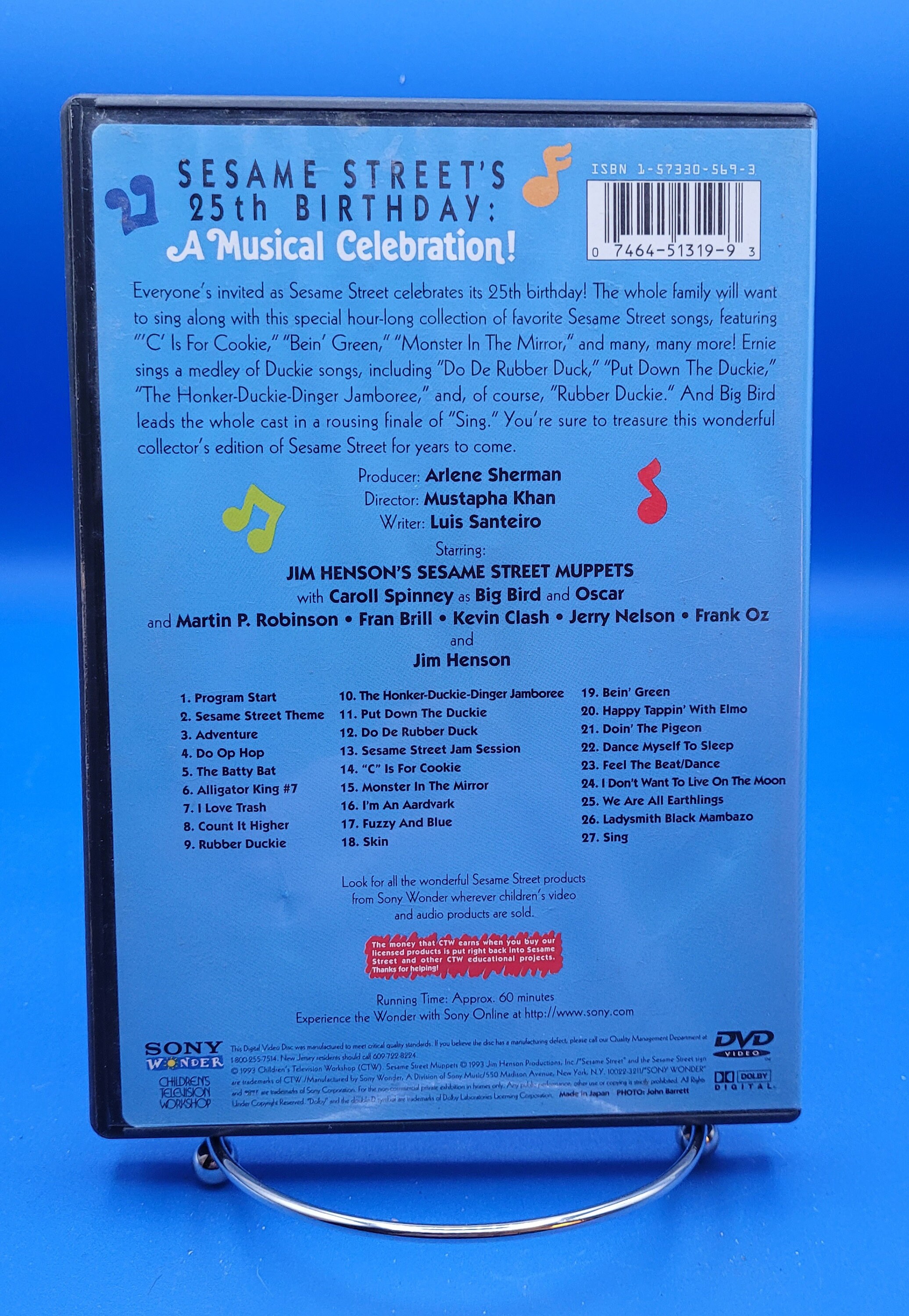 Sesame Street 25 Wonderful Years: A Musical Celebration DVD, 1993 - Etsy