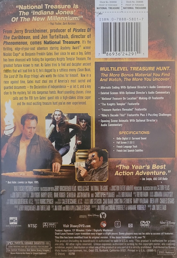 National Treasure Dvd