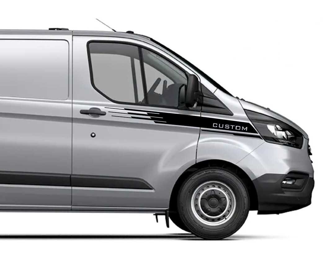 Ford Transit Custom Side Stripes Decal Graphics for Left and Right Side ...
