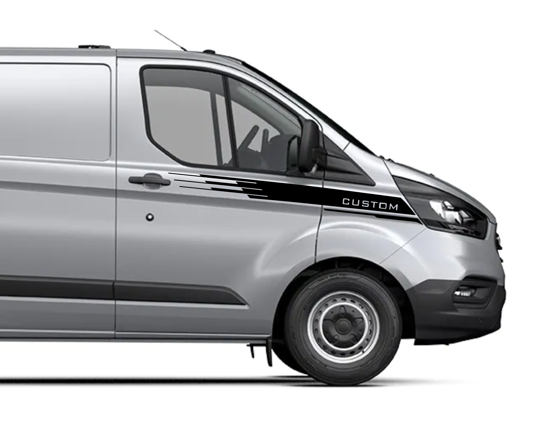 Ford Transit Custom Side Stripes Decal Graphics for Left and Right Side ...