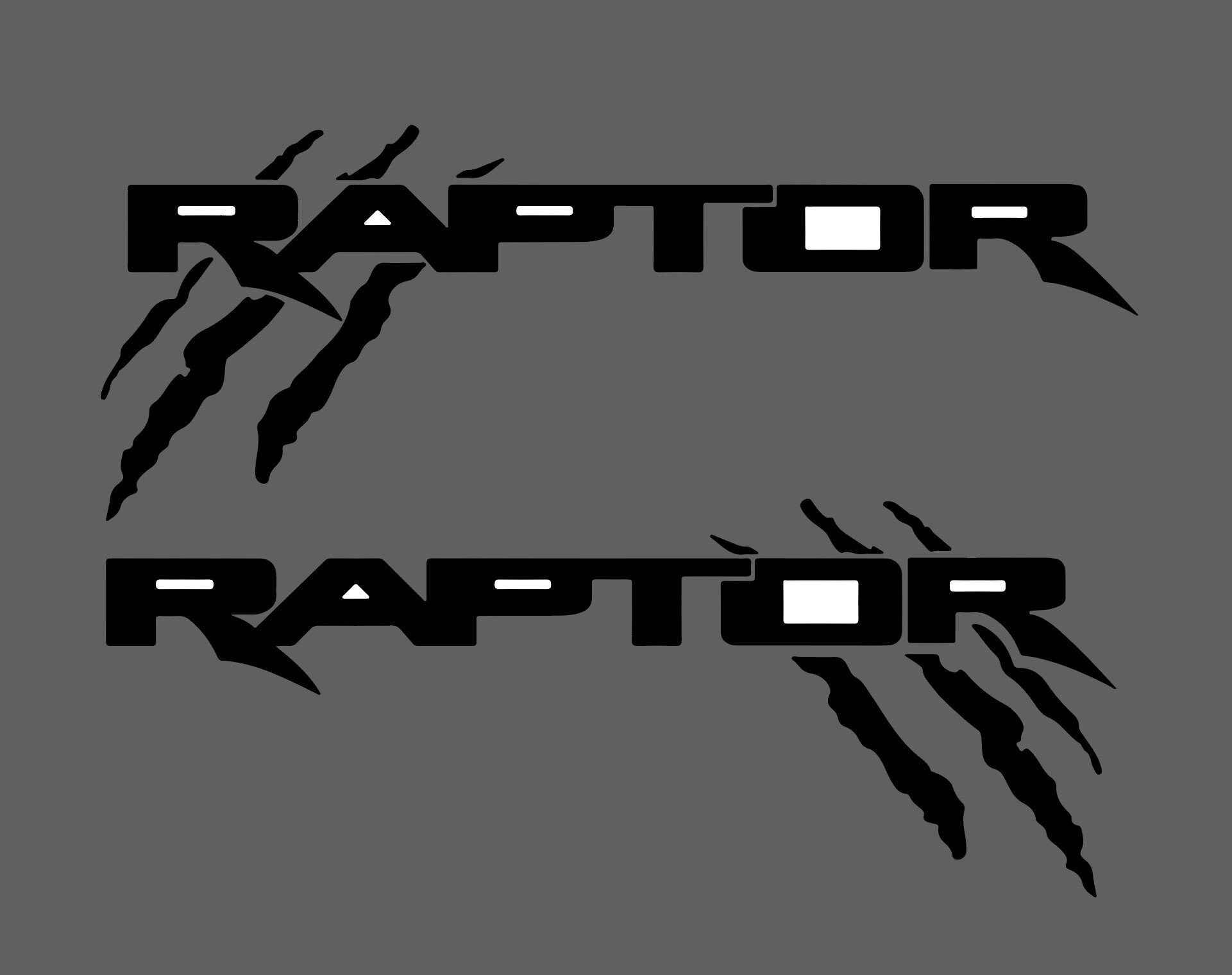 Ford Raptor Pickup Truck Side Vinyl Decals RAPTOR Monster Scratch off ...
