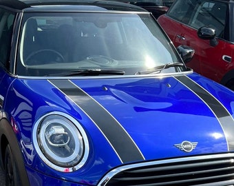 Mini Cooper Bonnet and Boot Stripes Vinyl Graphics Declas Stickers ...