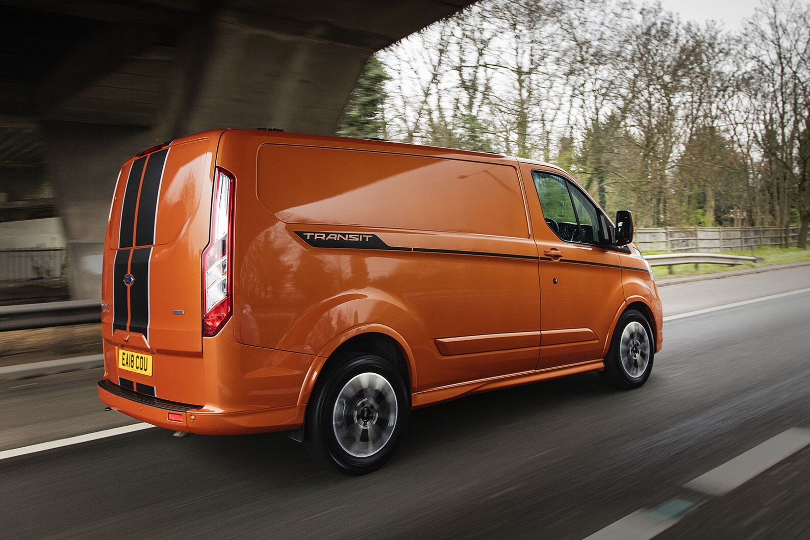 Ford Transit Custom Sport Bonnet & Rear Door Kit Decal Stripes Stickers ...