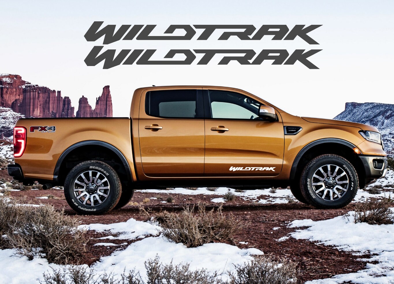 Ford WILDTRAK SPORT Ranger, Raptor Tailgate Side Decal Sticker Pick-up ...