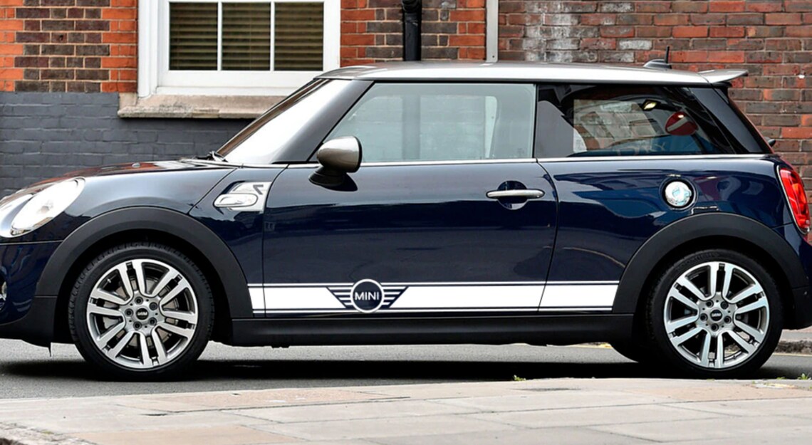 Mini Cooper Side Stripes Sticker Decals Racing Graphics Adhesive Vinyl ...