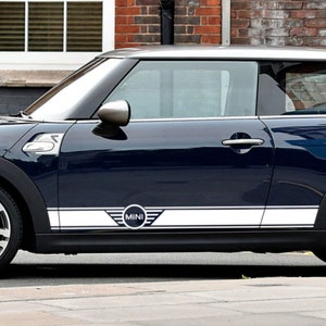 Mini Cooper Side Stripes Sticker Decals Racing Graphics Adhesive Vinyl ...
