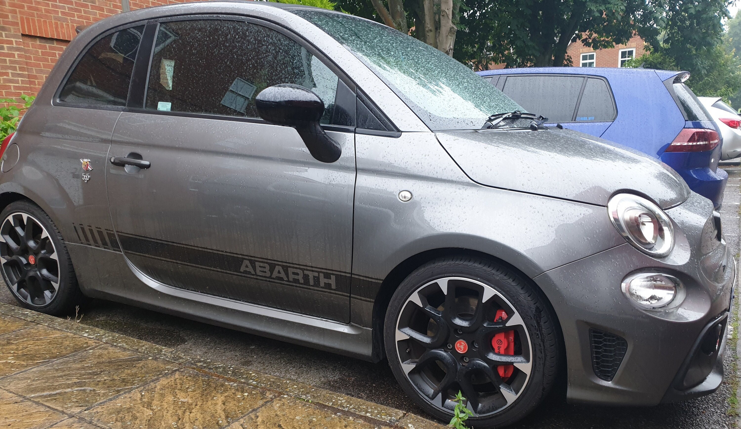 FIAT Abarth 500 Side Skirt Racing Stripe Decals - Etsy