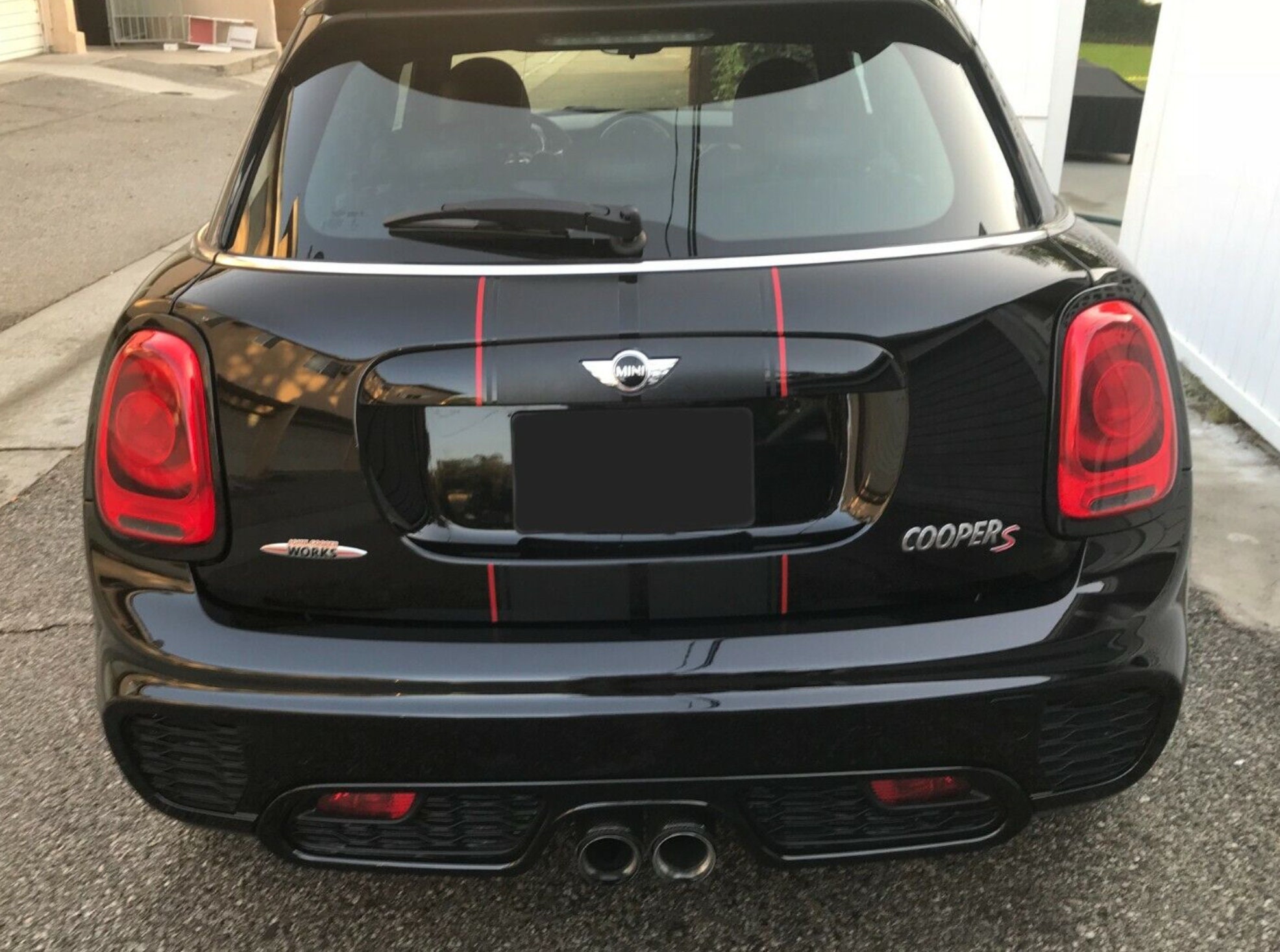 Mini Cooper Bonnet and Boot Stripes Vinyl Graphics Declas Stickers ...
