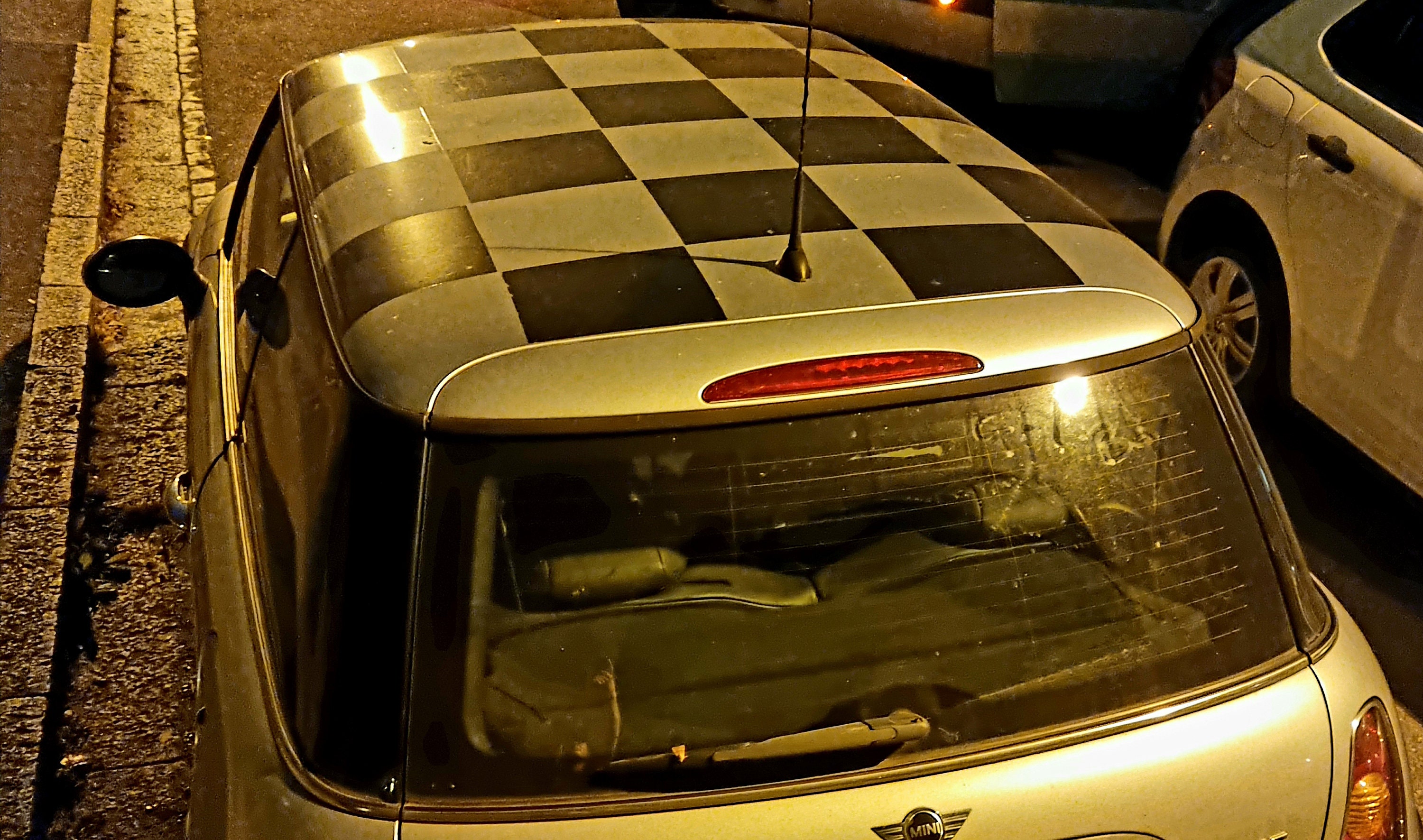 Mini Cooper Checkered Checks Roof Sticker Kit Decals Graphics Adhesive ...