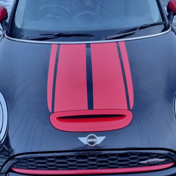 Mini Cooper Hood Decals - Etsy