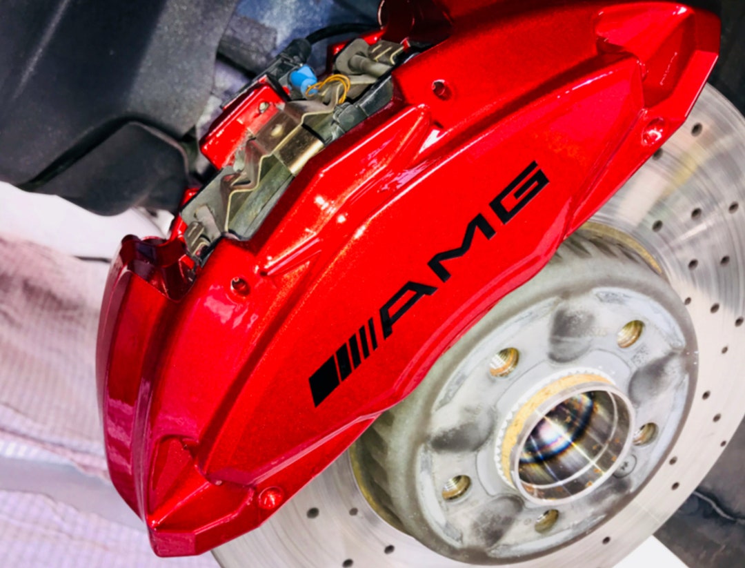 Mercedes Benz AMG Brake Caliper Stickers Decals X4-10 Cm Set Any Colour ...