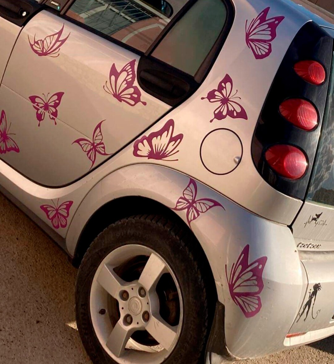 Butterfly Car Stickers 16 Butterflies Car Decals Bodywork Window ...