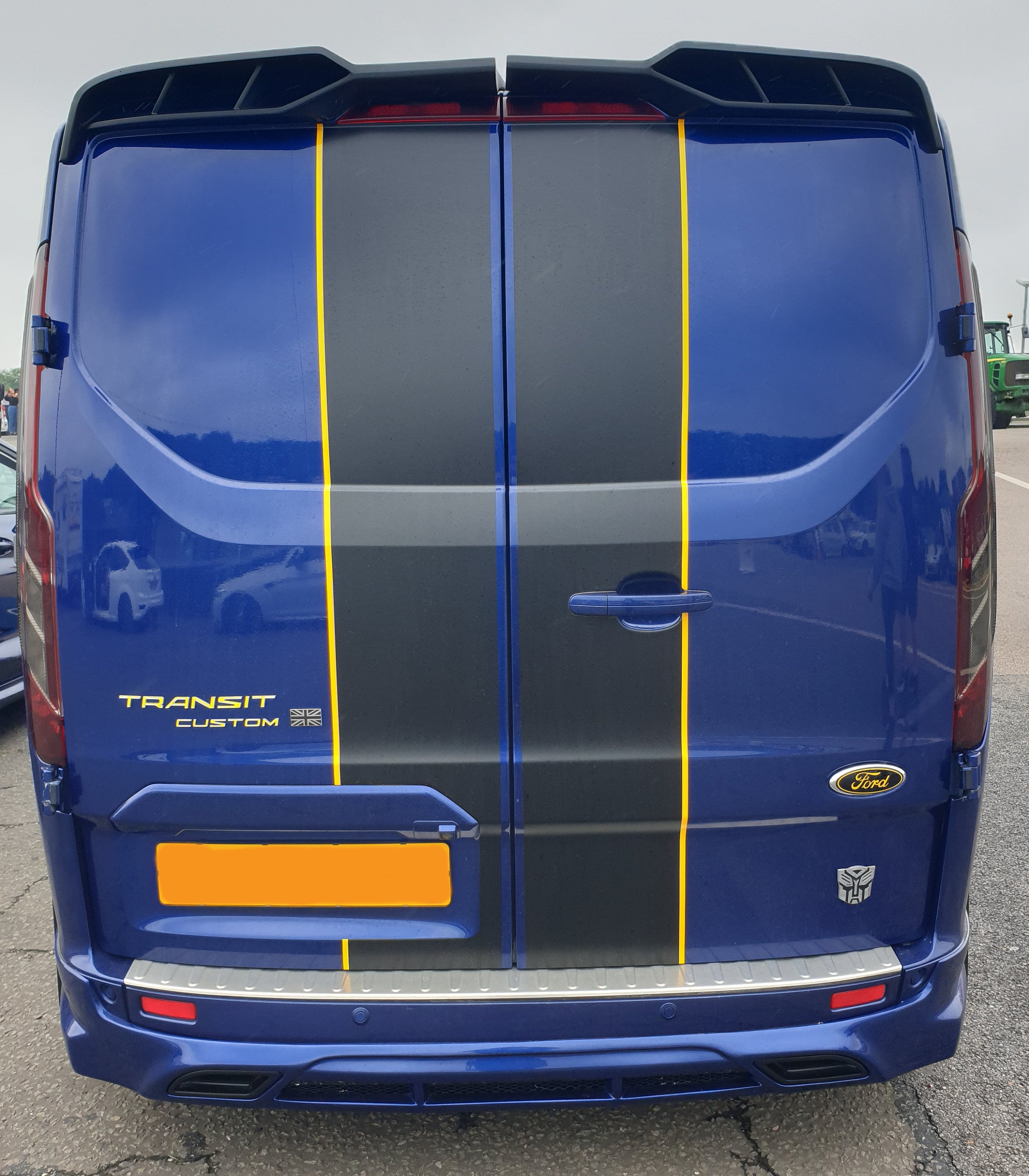 Ford Transit Custom Sport Bonnet & Rear Door Kit Decal Stripes Stickers ...