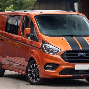 Ford Transit Custom Sport Bonnet & Rear Door Kit Decal Stripes Stickers ...